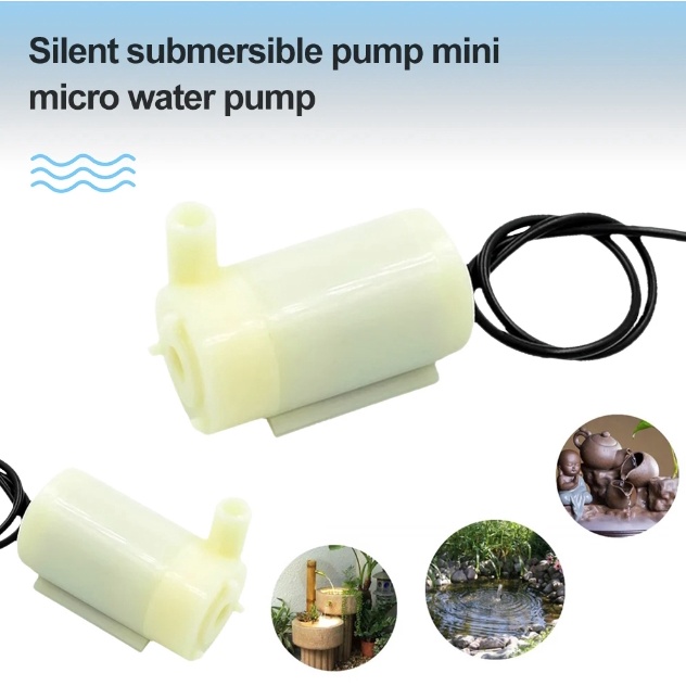 DC 3V 5V Micro Submersible Motor Pump with Flexible Tubing Mini ...