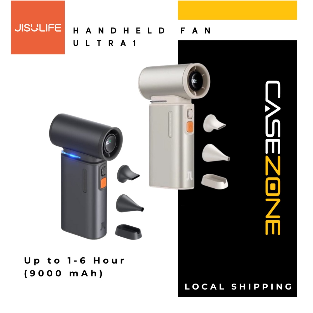 JISULIFE 2 in 1 Portable Fan with Multiple Functions, Super Power ...