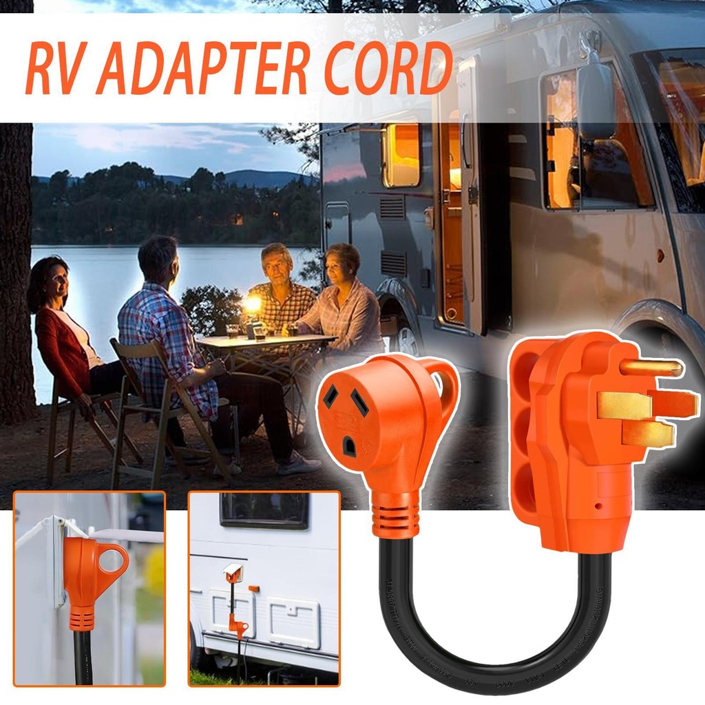 50 Amp RV Extension Cord Electrical Adapter RV Plug Adapter 50 Amp to ...