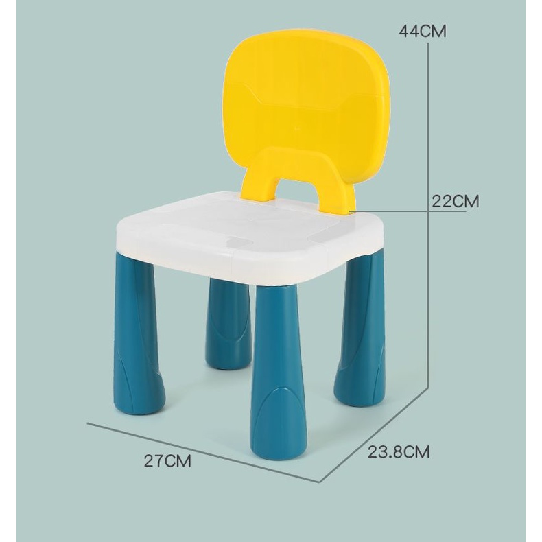 Kindergarten Chair Children Backrest Plastic Desks and Chairs Home ...
