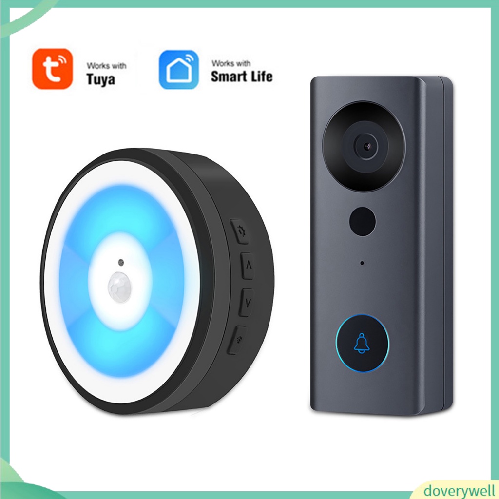 {doverywell} 1 Set Smart Doorbell IP55 Waterproof 4 Notification Modes ...