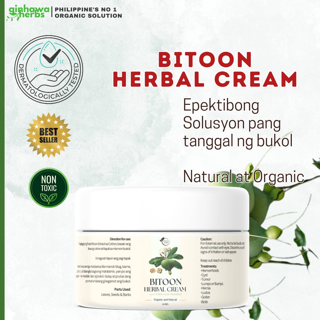 Ginhawa Herbs, BITOON CREAM Lipoma Removal Cream Treat Tumor Skin Swelling Ointment | Shopee ...