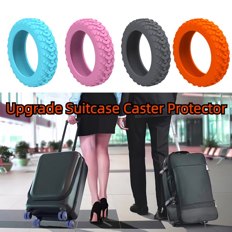 8PCS Suitcase Wheels Protection Cover, with Silent Sound Reduce Wheel ...