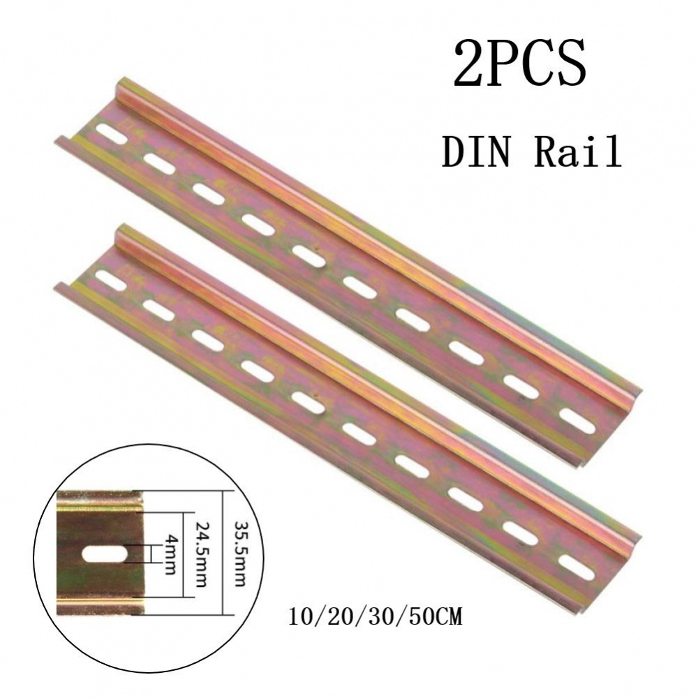 DIN Rail 2 Pieces 35mm Wide DZ47 Guide Rail Multi-product Installation ...