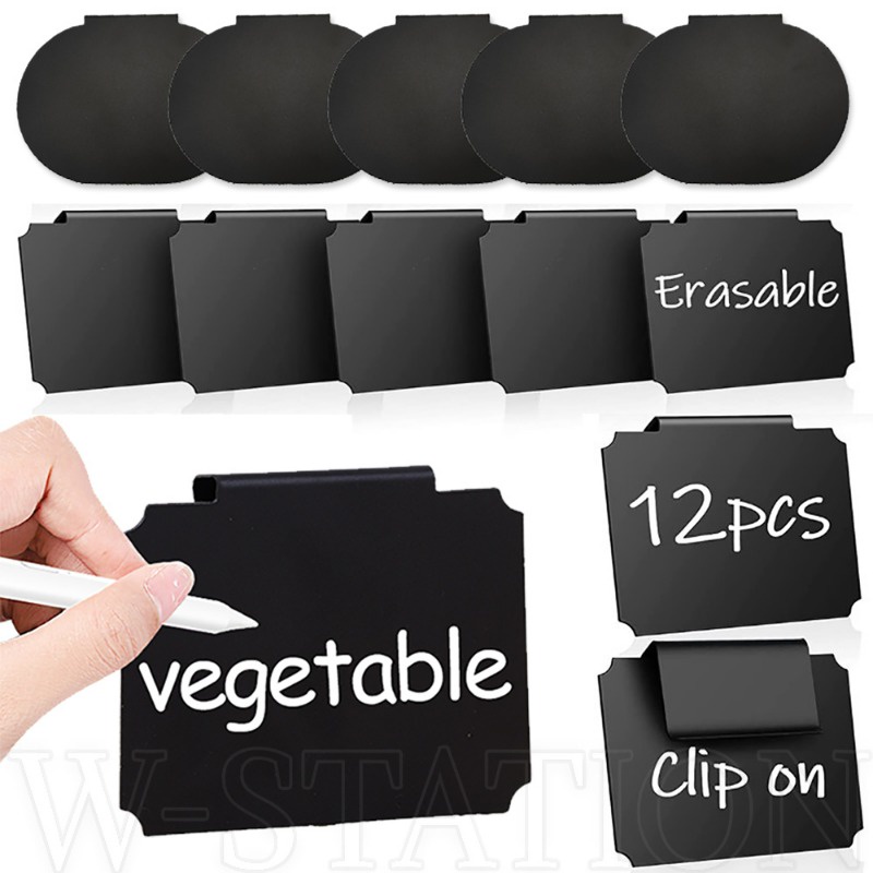 Black Plastic Labels Price Clip Chalkboard / Erasable Fruits Vegetable ...