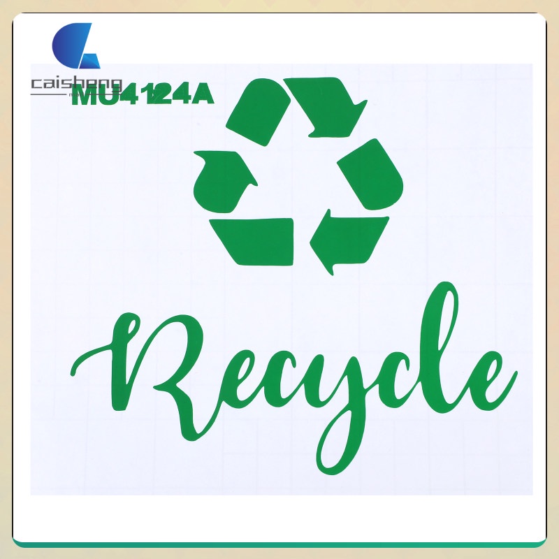 Recycling Sticker Compost Container Water Proof Stickers Garbage Can ...