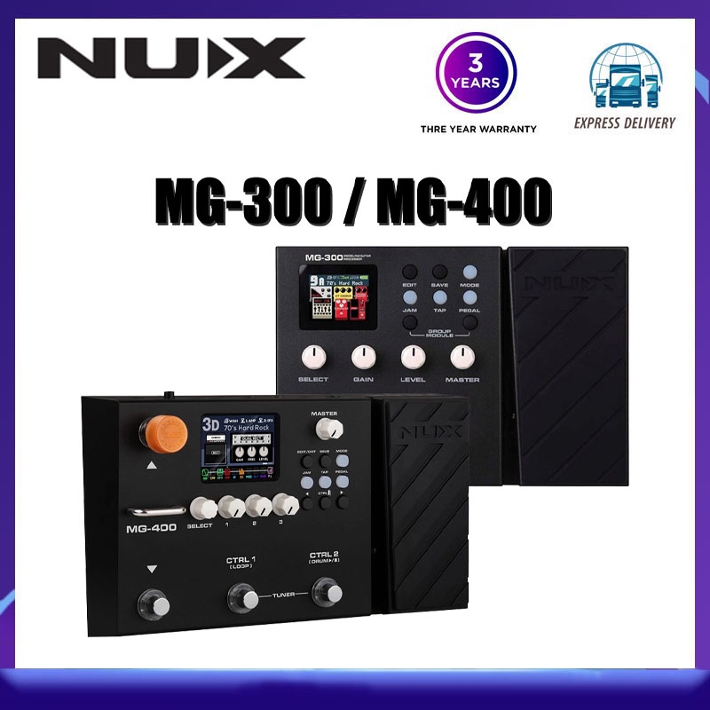 (In stock) NUX MG-300 Modelling Guitar Processor Multi Effect Pedal MG300 nux pedal nux ...