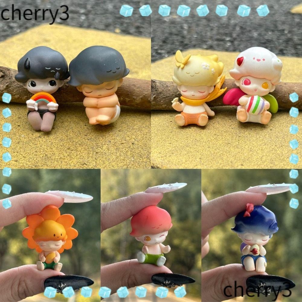 CHERRY3 Mini Ornaments, POPMART POPBEAN DIMOO Box, Cartoon By Your Side ...