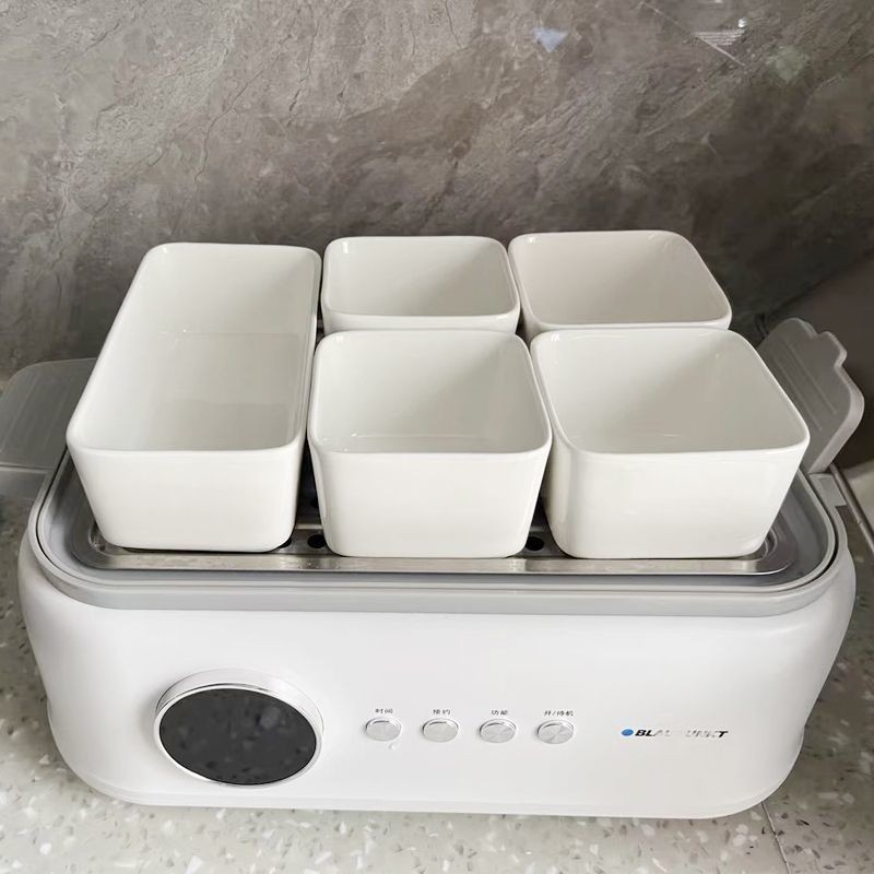 Ceramic Steaming Bowl Square Bowl Oven Rectangular Microwave Steamer ...