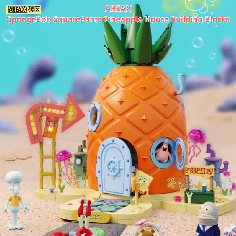 Areax Brick Area SpongeBob SquarePants Pineapple House Building Blocks ...