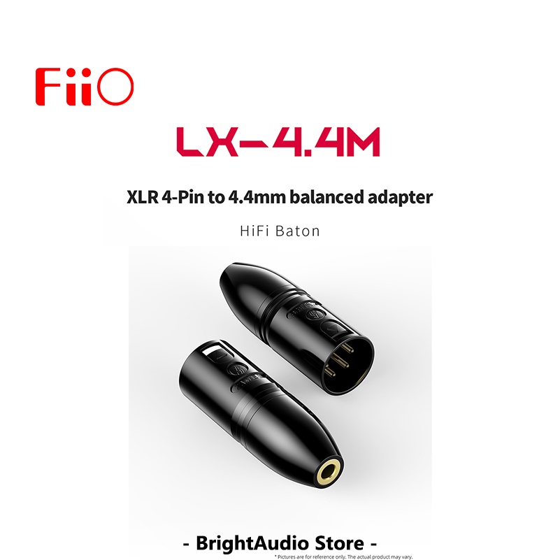 FiiO LX-4.4M XLR 4Pin Male to 4.4mm Balanced Female Adapter for AMP/DAC ...