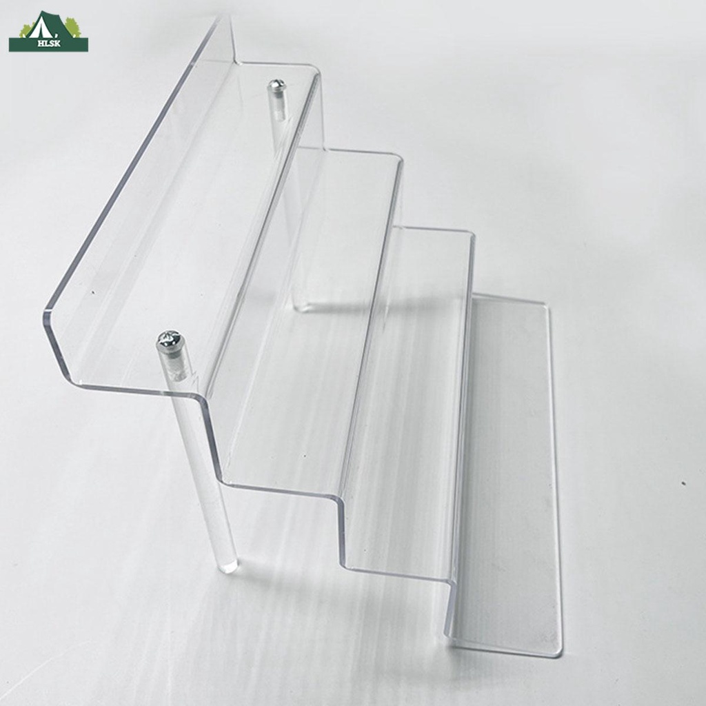 Acrylic Risers Display Stand 4 Tier Acrylic Tiered Shelf Clear Tiered ...
