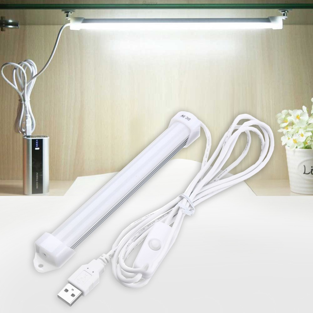 USB LED Light Portable Tube Strip Mount Hang Desk Lights Reading Lamp ...