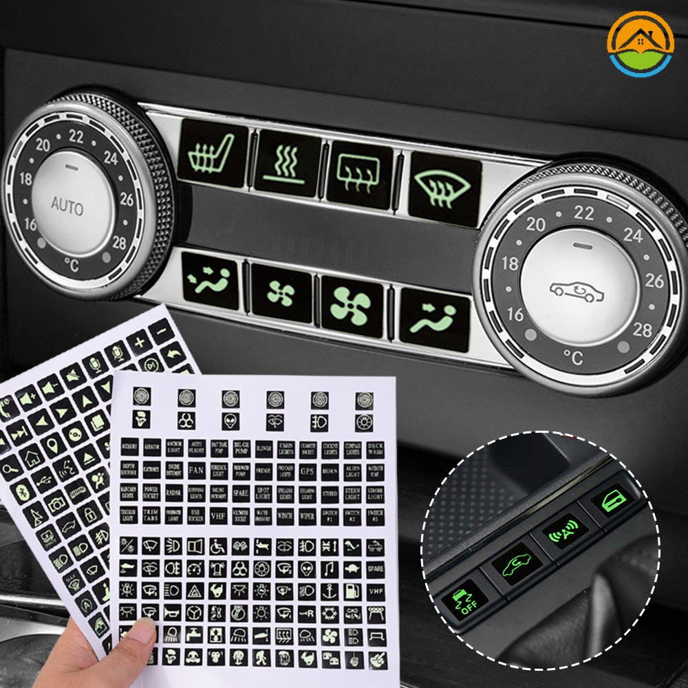132 Stickers/Sheets Of Automotive Switch Lighting Stickers/ Car ...
