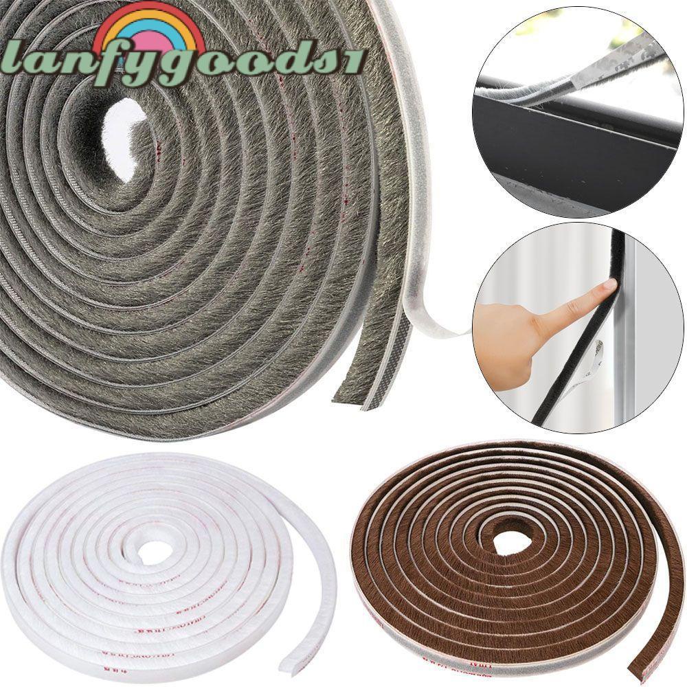 LANFY 5 Meters Brush Strip Self Adhesive Door Window Sealing Strip Home ...