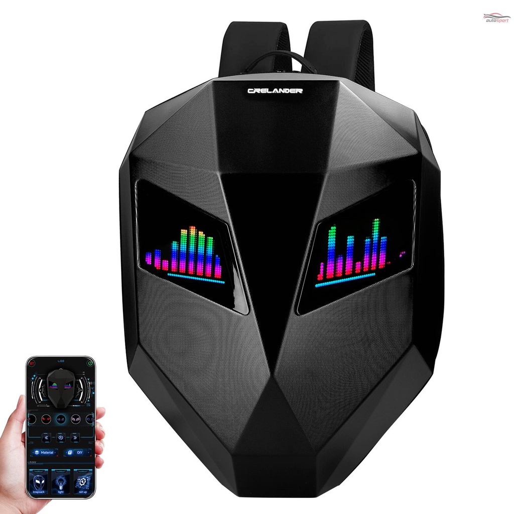 Crelander LED Backpack Motorcycle Riding Backpack Travel Daypack ...