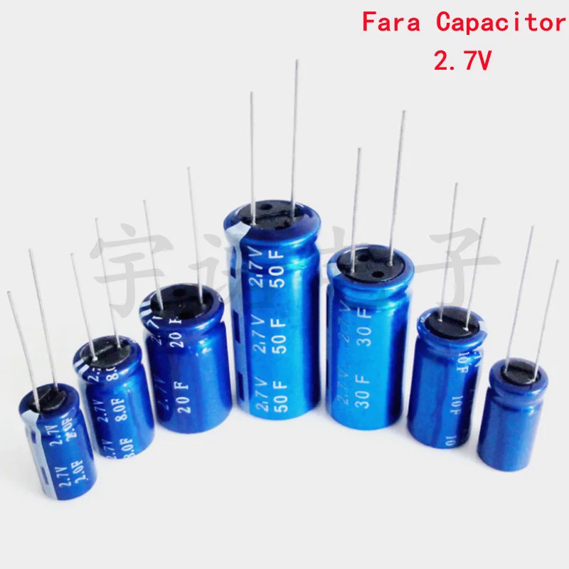1PCS Supercapacitor 2.7V Series 10F 22F 50F 60F 100F High Quality Fara Capacitor Capacitor ...