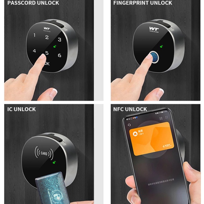 (Clockwise)Zinc Alloy Material Smart Touch Screen Digital Mailbox Lock ...