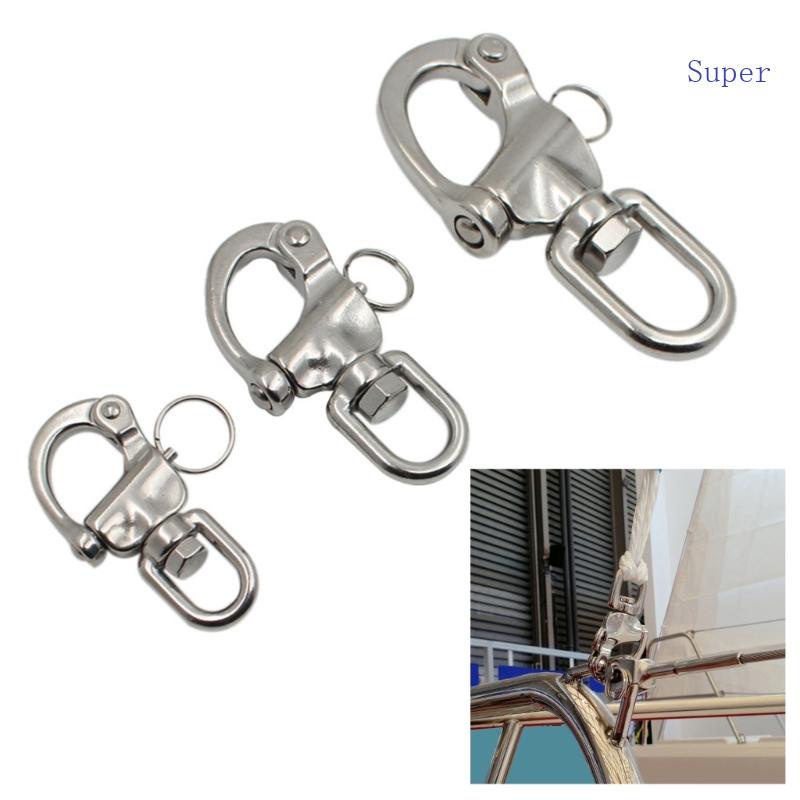 Super Upgraded Small Snap Shackle 316 Stainless Steel Quick Release ...