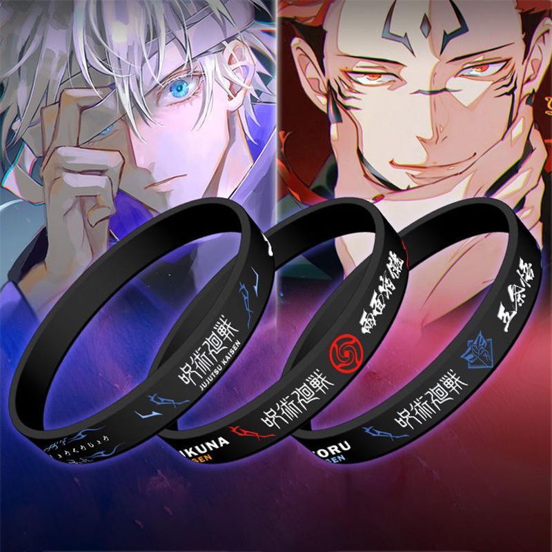 Jujutsu Kaisen Men Sport Bracelet Gojo Satoru Ryomen Sukuna Rubber ...