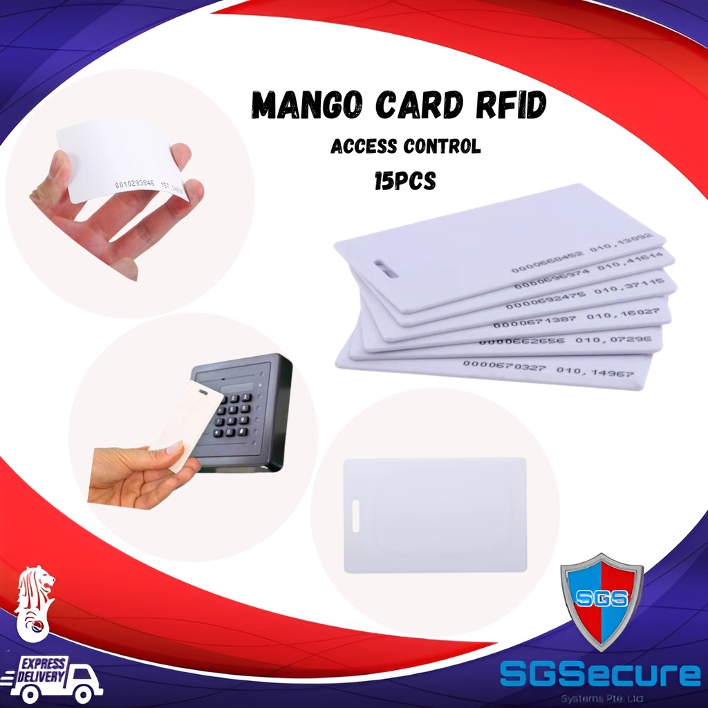 Mango Card RFID Access Control (15pcs) | Shopee Singapore