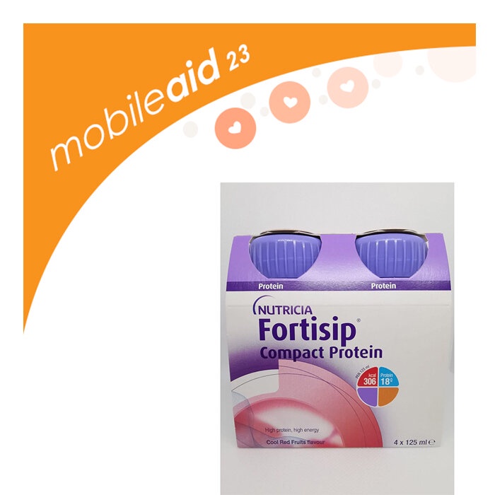 【mobileaid - HLT】【Nutricia】Fortisip Compact Protein 125ml x 24, 300kcal ...