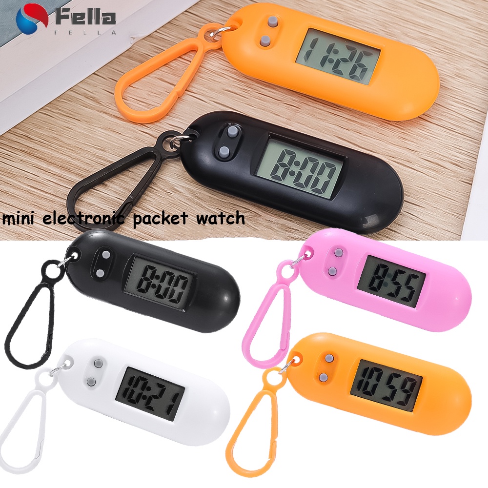 Keychain Electronic Oval Watch / Mini Simple Electronic Watch / Digital ...