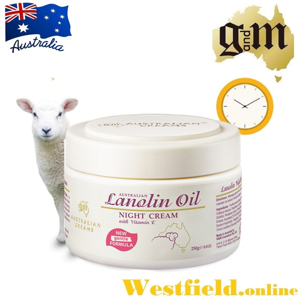 G&M Australian Lanolin Oil Moisturising Night Cream (250g) | Shopee ...