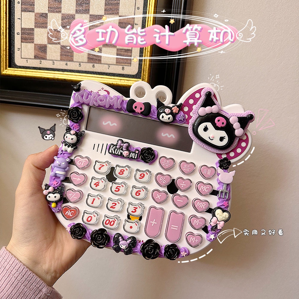 Kuromi Calculators Standard Functional Desktop Calculators AAA Battery ...