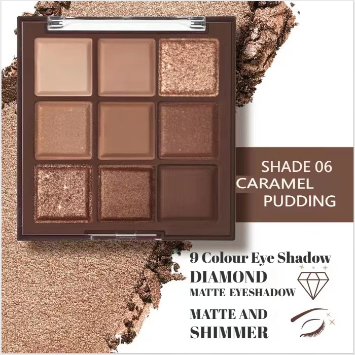 Nine Shades of Eyeshadow Palette Matte Eyeshadow Long Lasting ...