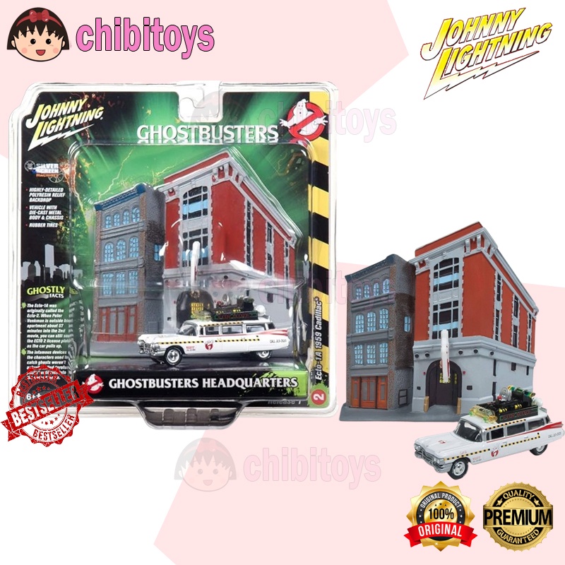 Johnny Lightning Diorama Ghostbusters Headquarters ECTO 1A 1959 ...