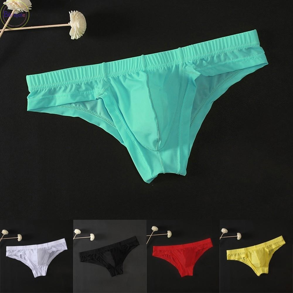 Comfortable and Trendy Ice Silk Mesh Briefs with See Through Design for ...