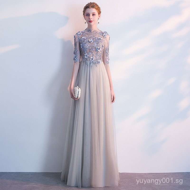 European and American Style Long Dress2025New Autumn Host Slim Fit Sexy ...