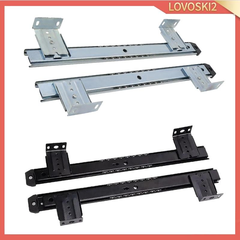 [Lovoski2] Under Desk Slider Track Rails Rack Set Multipurpose Heavy ...