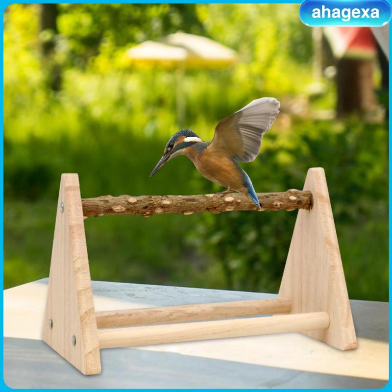 [Ahagexa] Parrot Play Wood Stand, Bird Perch Birdcage Stands, Exercise ...