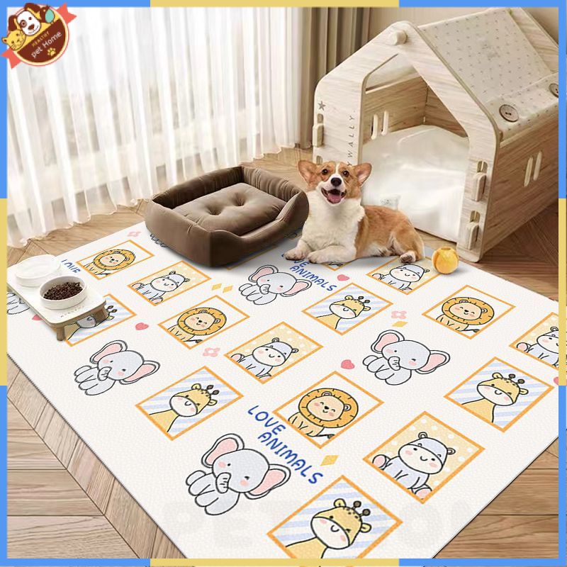 Pet floor mat waterproof urine-proof wash-free dog mat PVC bite ...