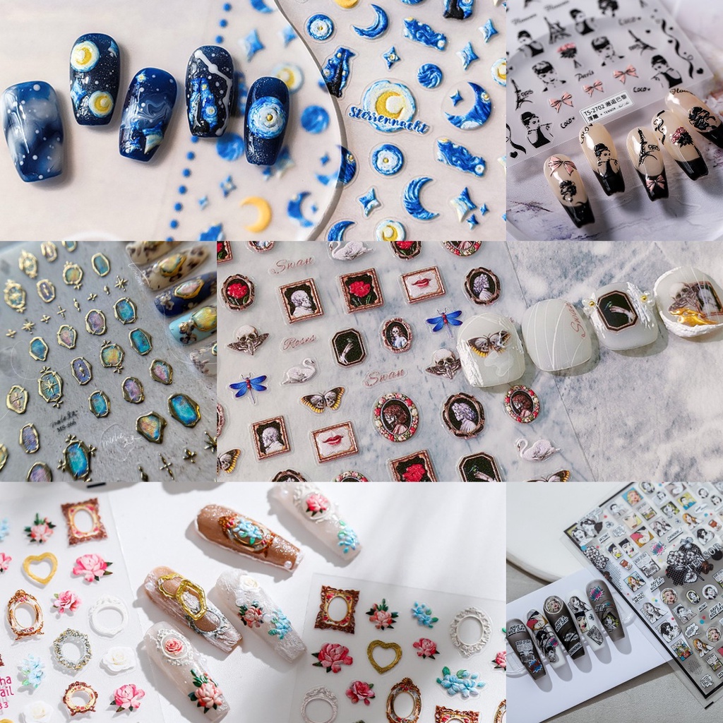 [CORAL Sea] Renaissance Retro Series Oil Painting Comic Frame 5D ...