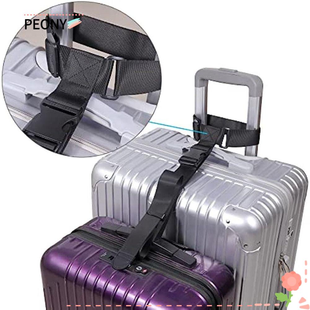 PEONIES Luggage Straps, Tying Rope Anti-lost Luggage Packing Belt ...