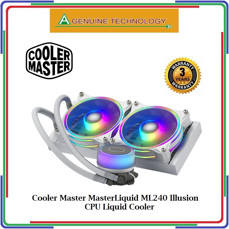 Cooler Master MasterLiquid ML240 Illusion CPU Liquid Cooler, ARGB ...