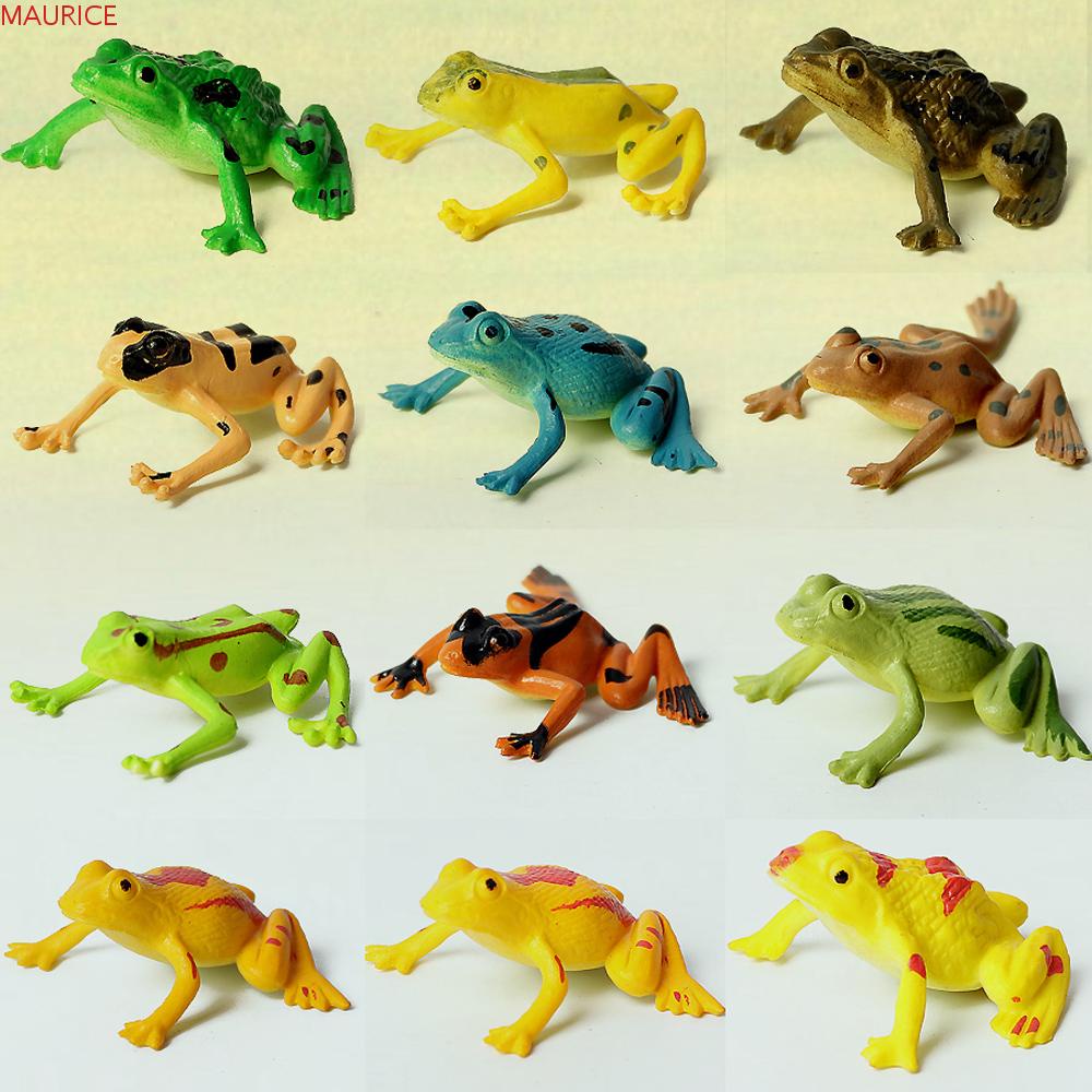 MAURICE Frogs Model Toys Mini Plastic Animals Toys Fun Toys Figure ...