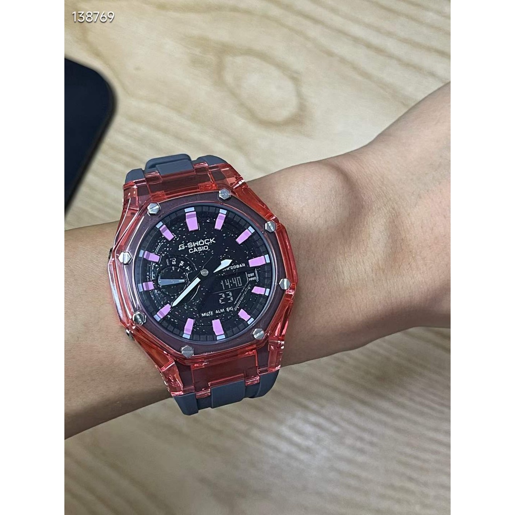 G-SHOCK GA-2100SRS AP Sports Watch Red Rainbow Watch Series Black A796 ...