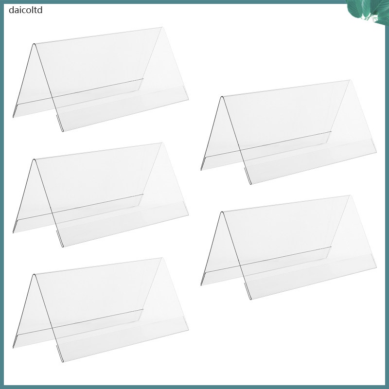 daicoltd 5 Pcs Tag Tent Placed Display Cards Purse Stand Tabletop Easel ...