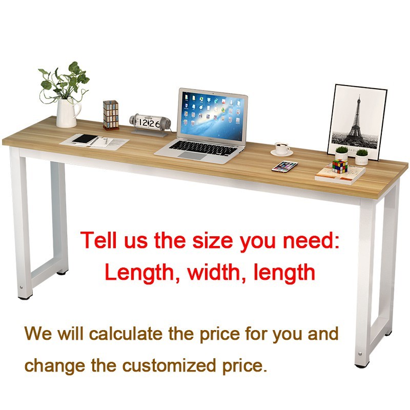 table Computer Laptop Study FL Office Long Learning Desk Rectangular ...