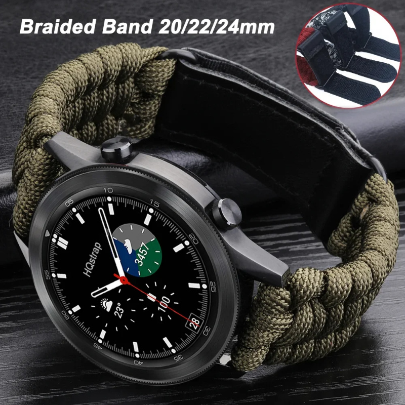 22mm 20mm Sport Braided Watch Strap Band for Samsung Galaxy Watch 5 ...