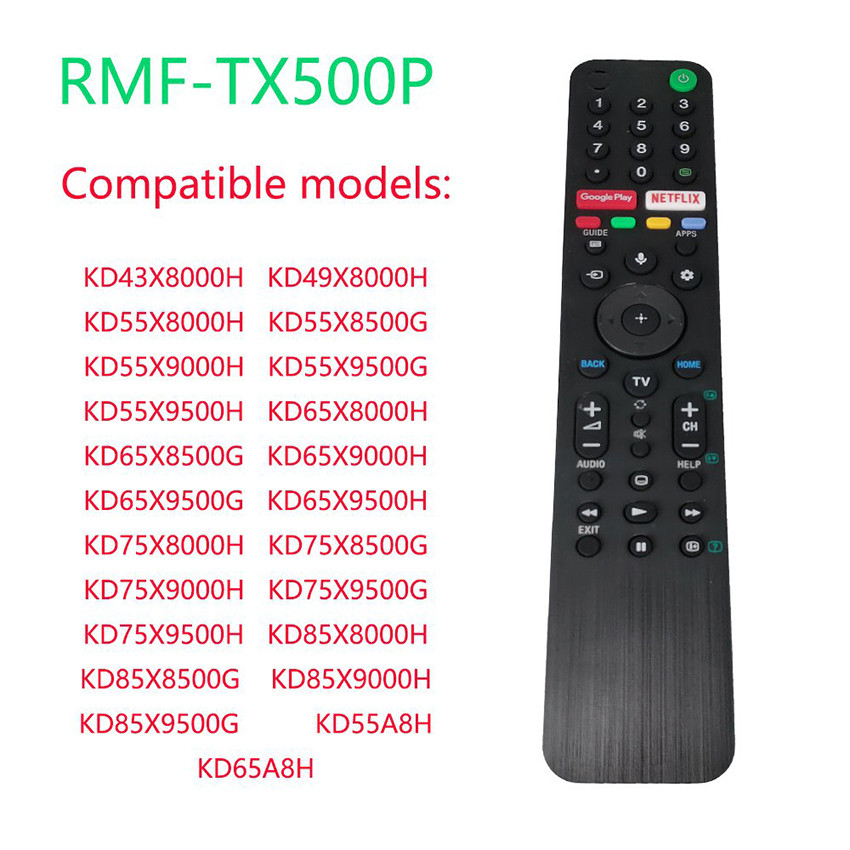 For Sony TV Remote Control RMF-TX500P Smart Button For Long Remote ...