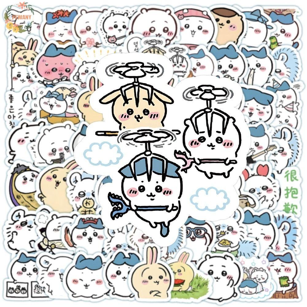 PEWANYMX 100PCS Chiikawa Stickers, Momonga Kawaii Scrapbook Sticker ...