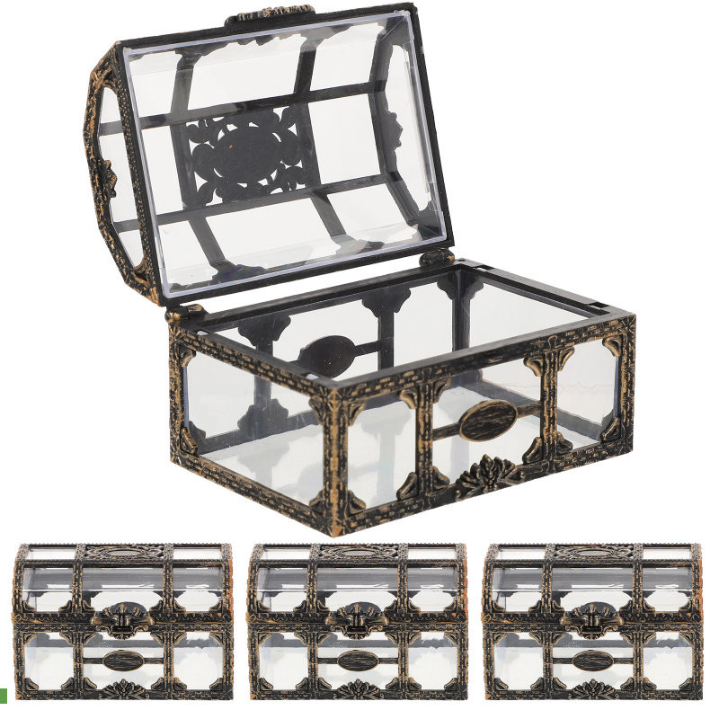 4pcs Candy Packaging Box Small Treasure Chest Sweets Box Wedding Candy ...