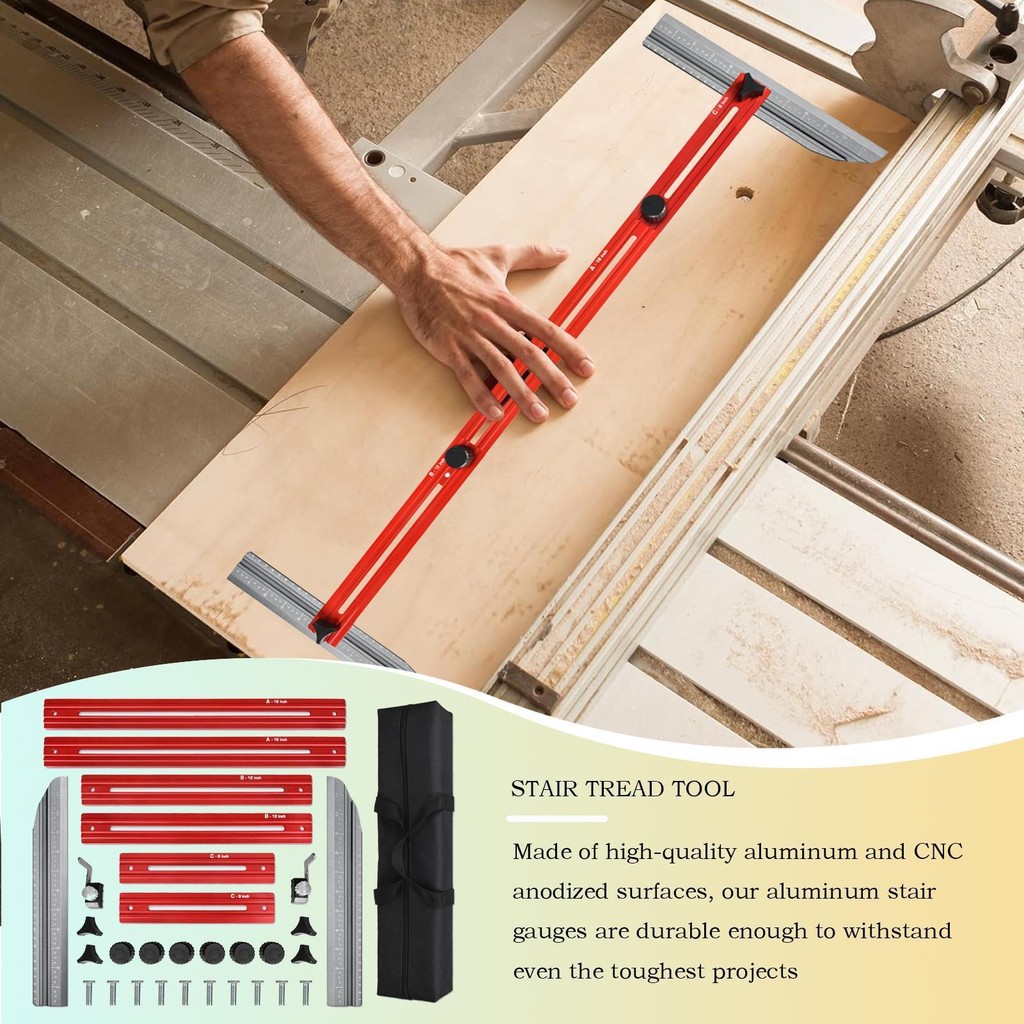 Stair Tread Template Tool Stair Tread Jig for Accurately Measuring ...