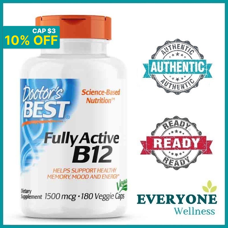 [Local Delivery] Doctor's Best, Best Fully Active B12, 1500 mcg, 60 / ...