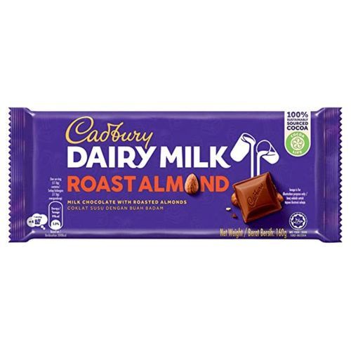 Cadbury Roasted Almond Dairy Milk Chocolate 160g | Shopee Singapore